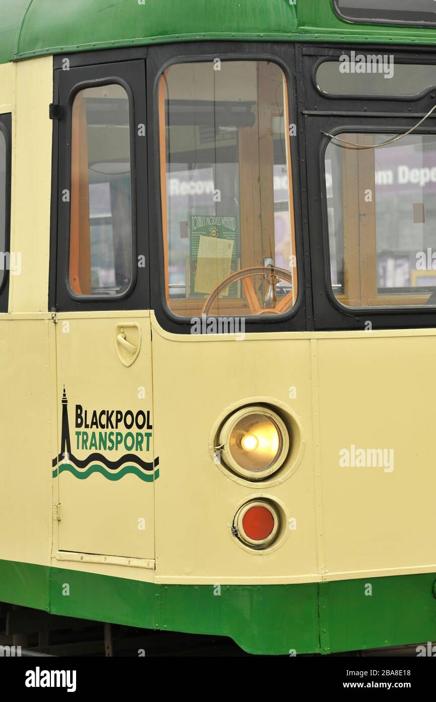 Old vintage blackpool tram hi-res stock photography and images - Alamy