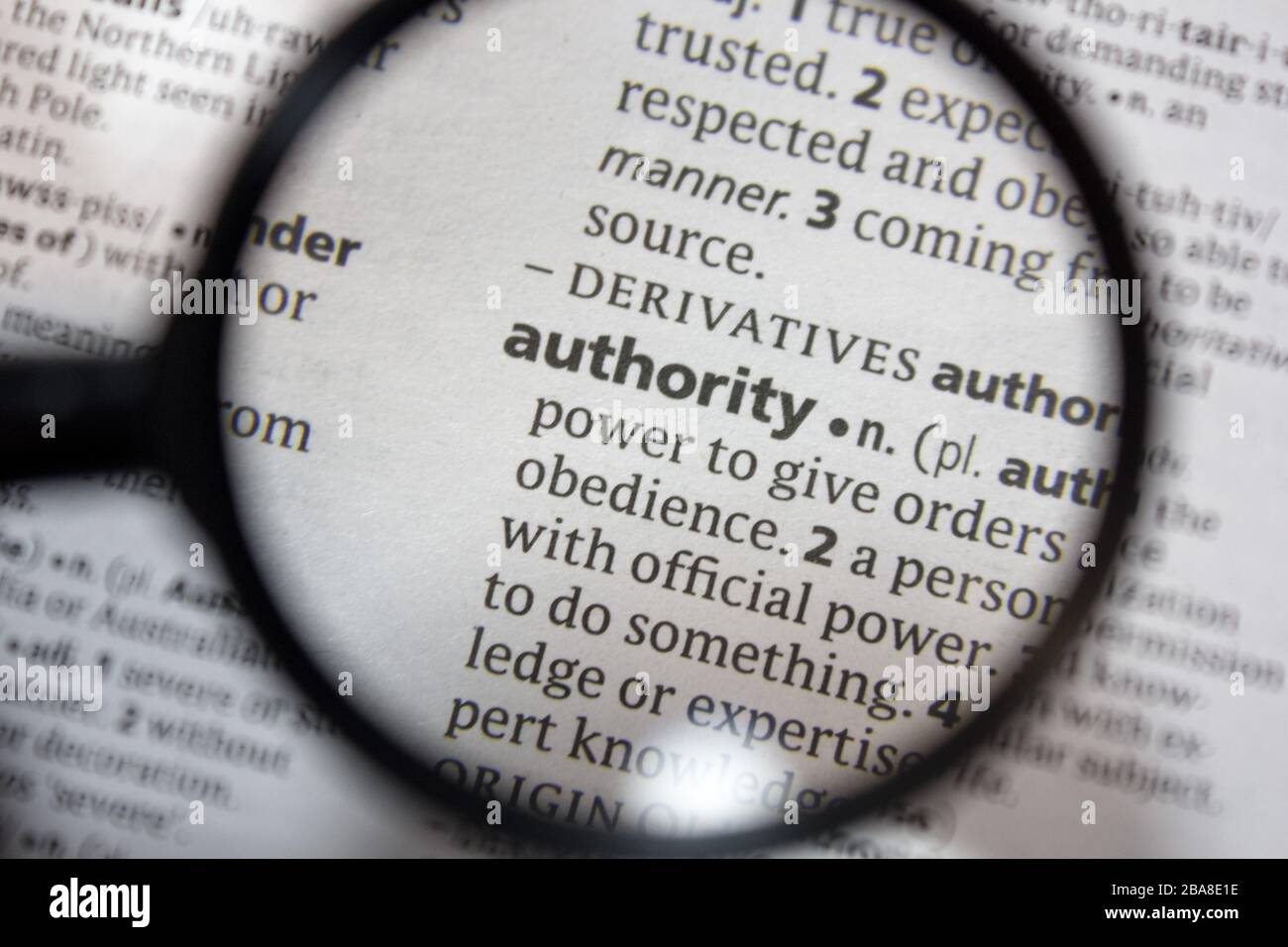 Word phrase authority in hi-res stock photography and images - Alamy