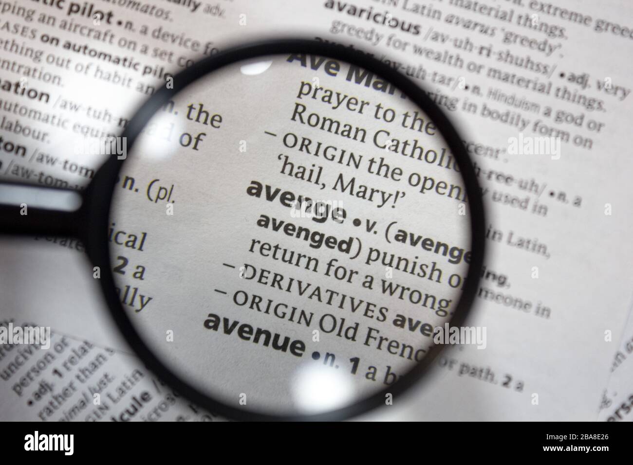 Avenge word hi-res stock photography and images - Alamy