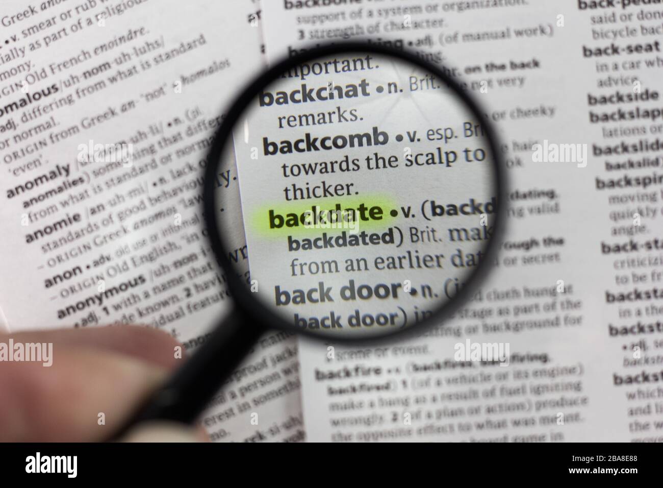 Backdate hi-res stock photography and images - Alamy