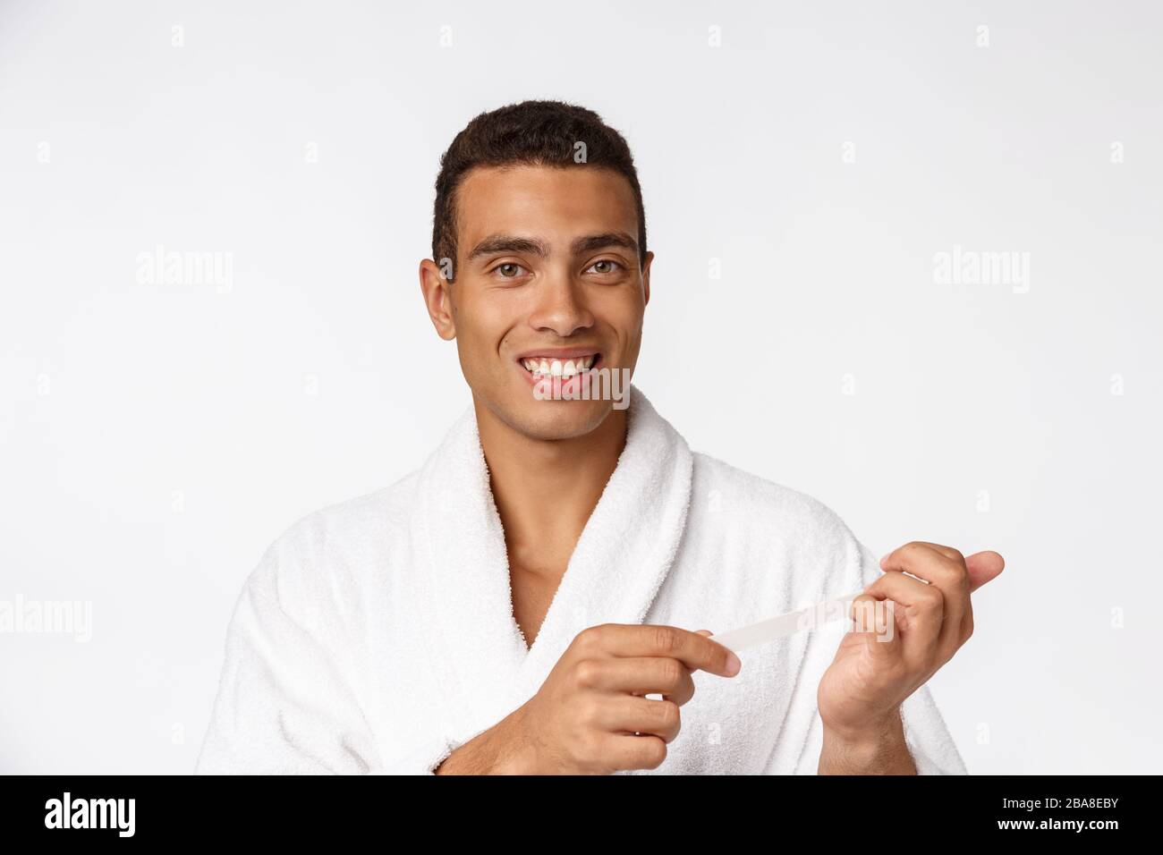 Man clean fingernails hi-res stock photography and images - Alamy