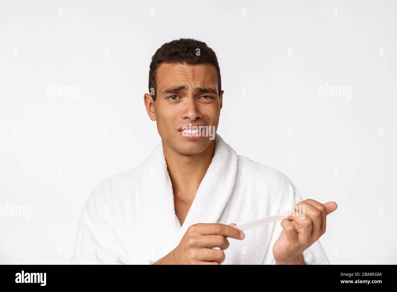 Man clean fingernails hi-res stock photography and images - Alamy