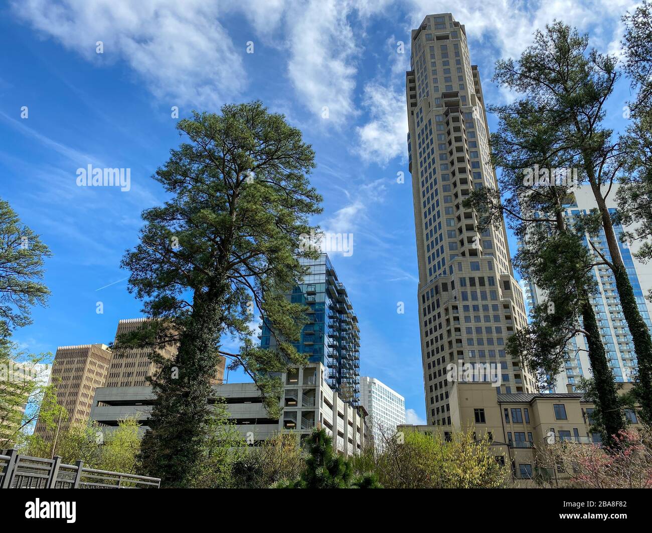 Atlanta, GA/USA-3/21/20: Condominiums and Corporate Buildings in the ...