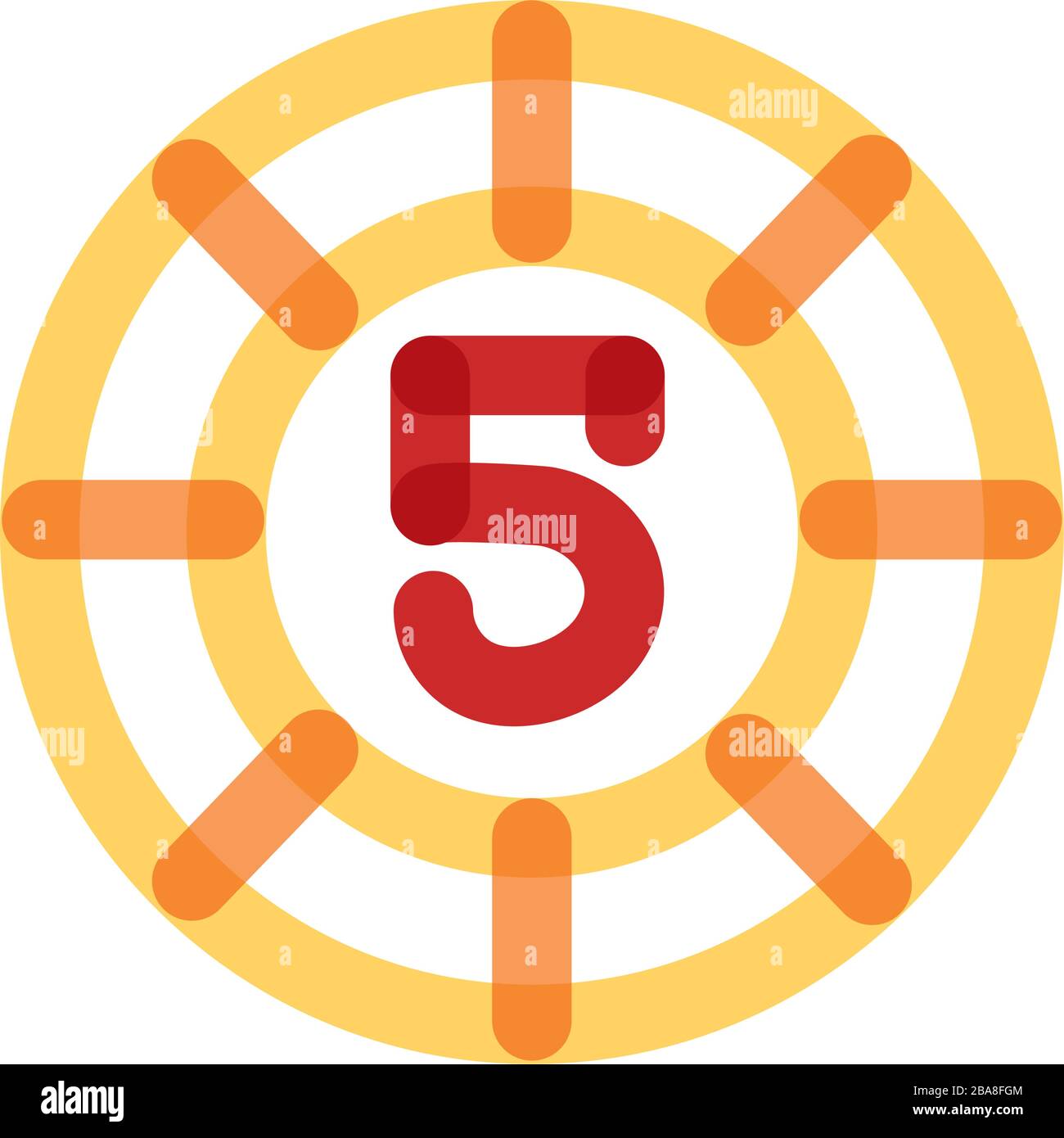 Five poker chips Stock Vector Images - Alamy