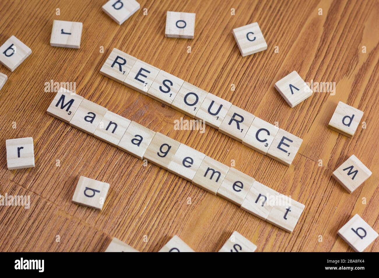 Word or phrase Resource Management made with scrabble letters, great ...