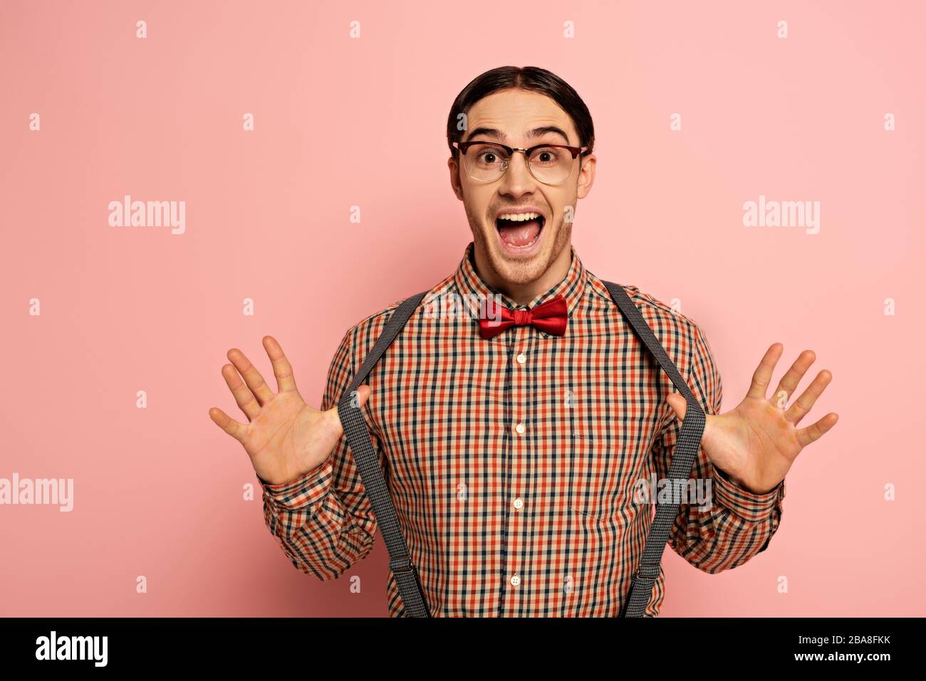 Excited nerd hi-res stock photography and images - Alamy