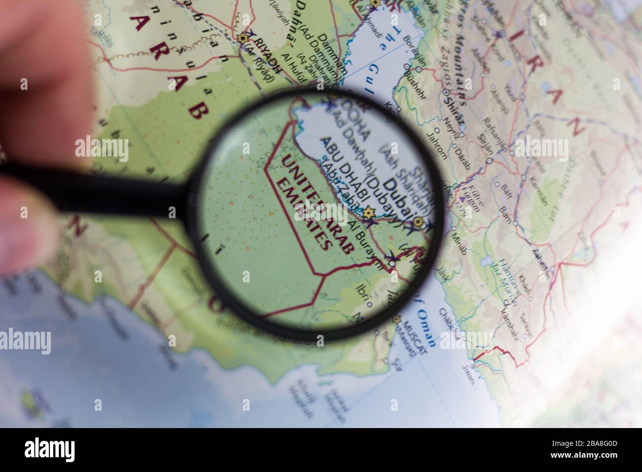 United Arab Emirates or U or atlas.A or atlas.E or atlas. on the map of ...