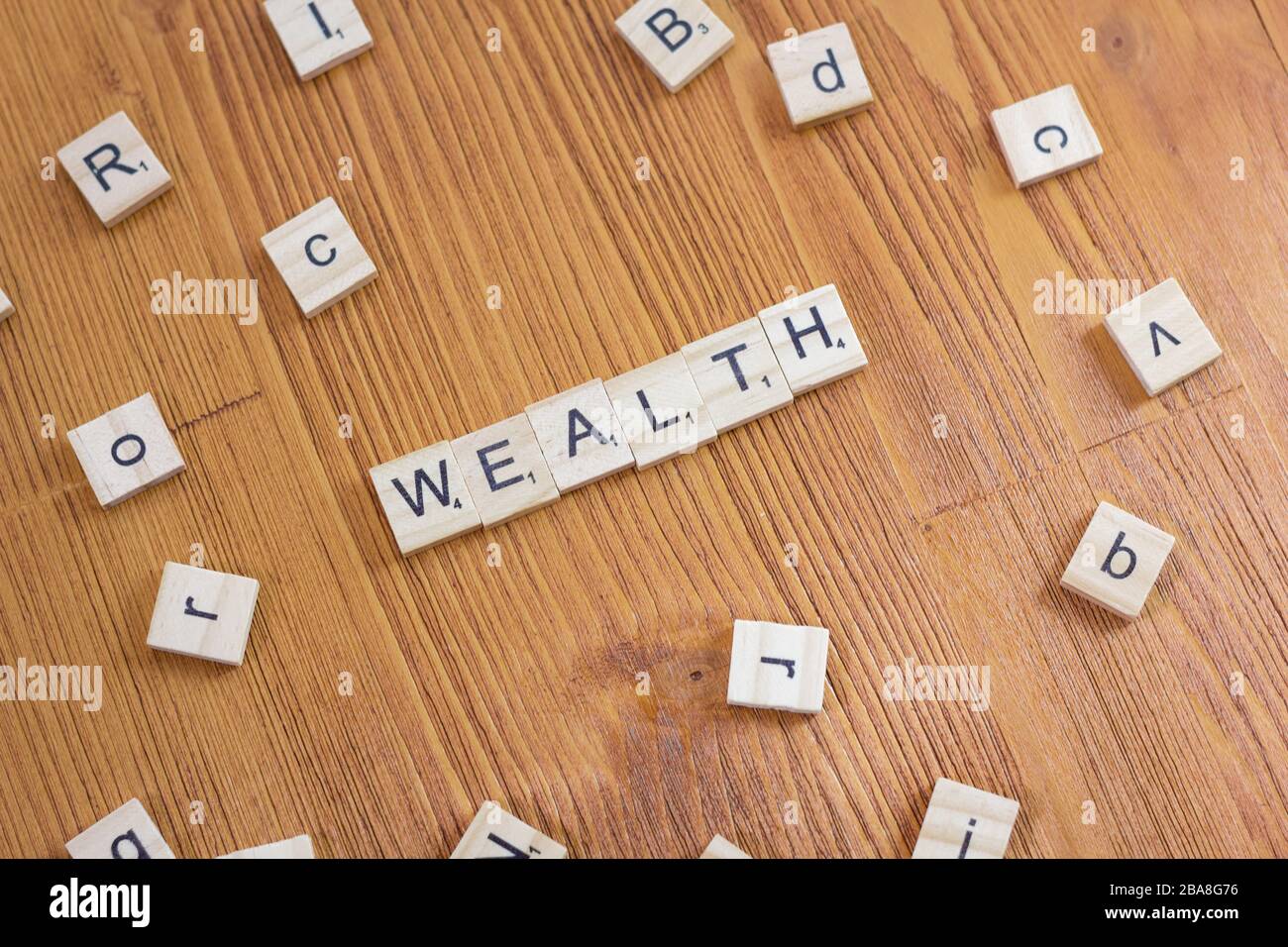 Word or phrase Wealth made with scrabble letters, great image for your ...