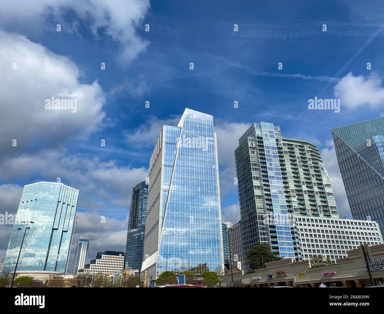 Buildings 3 tall office skyscraper background hi-res stock photography ...