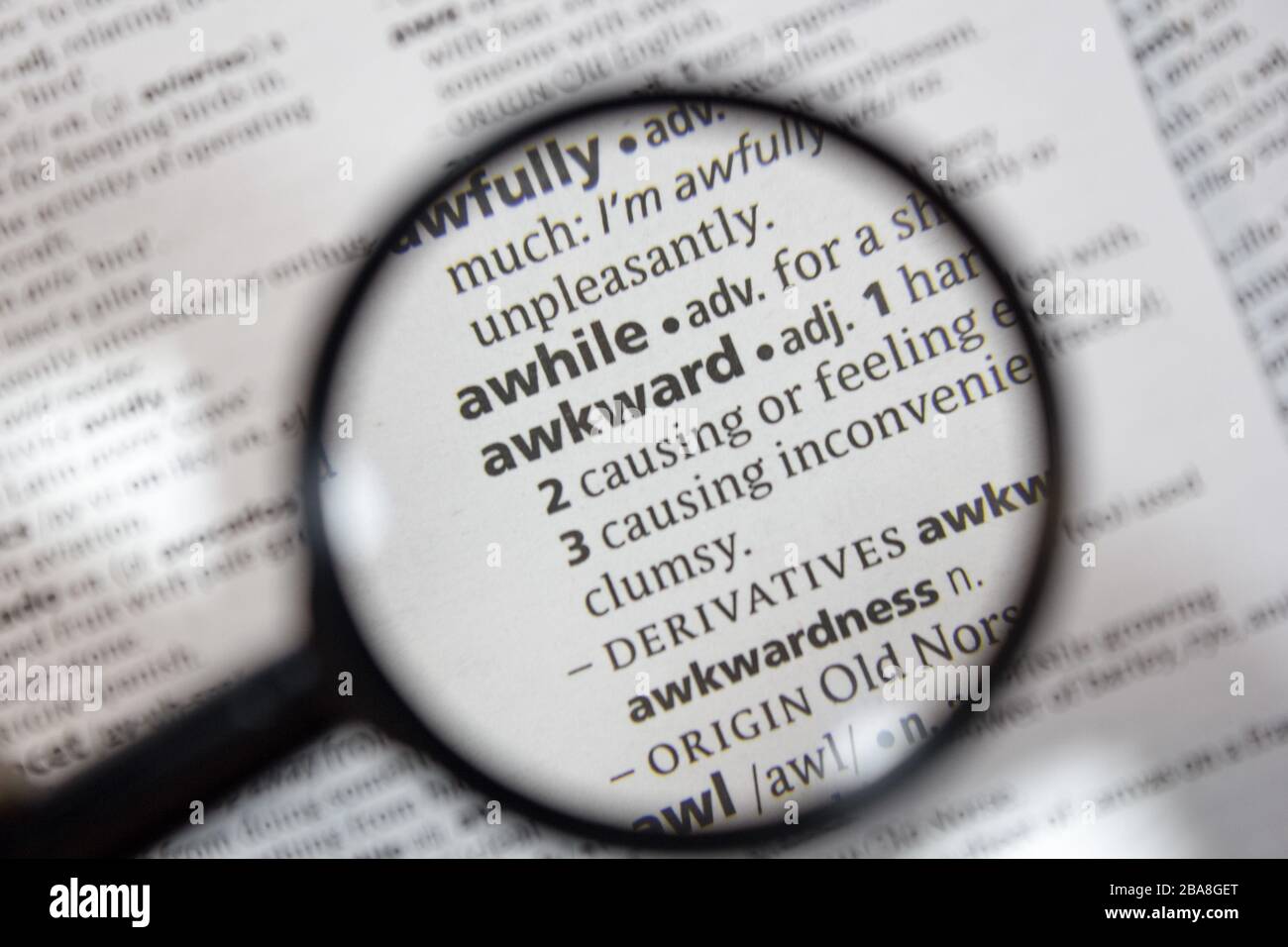 Awkward word hi-res stock photography and images - Alamy