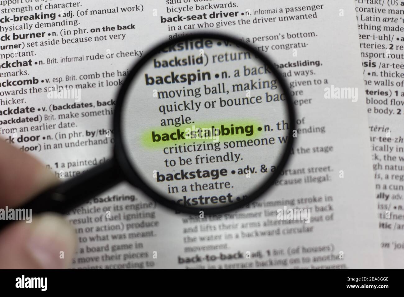 Back stabbing hi-res stock photography and images - Alamy