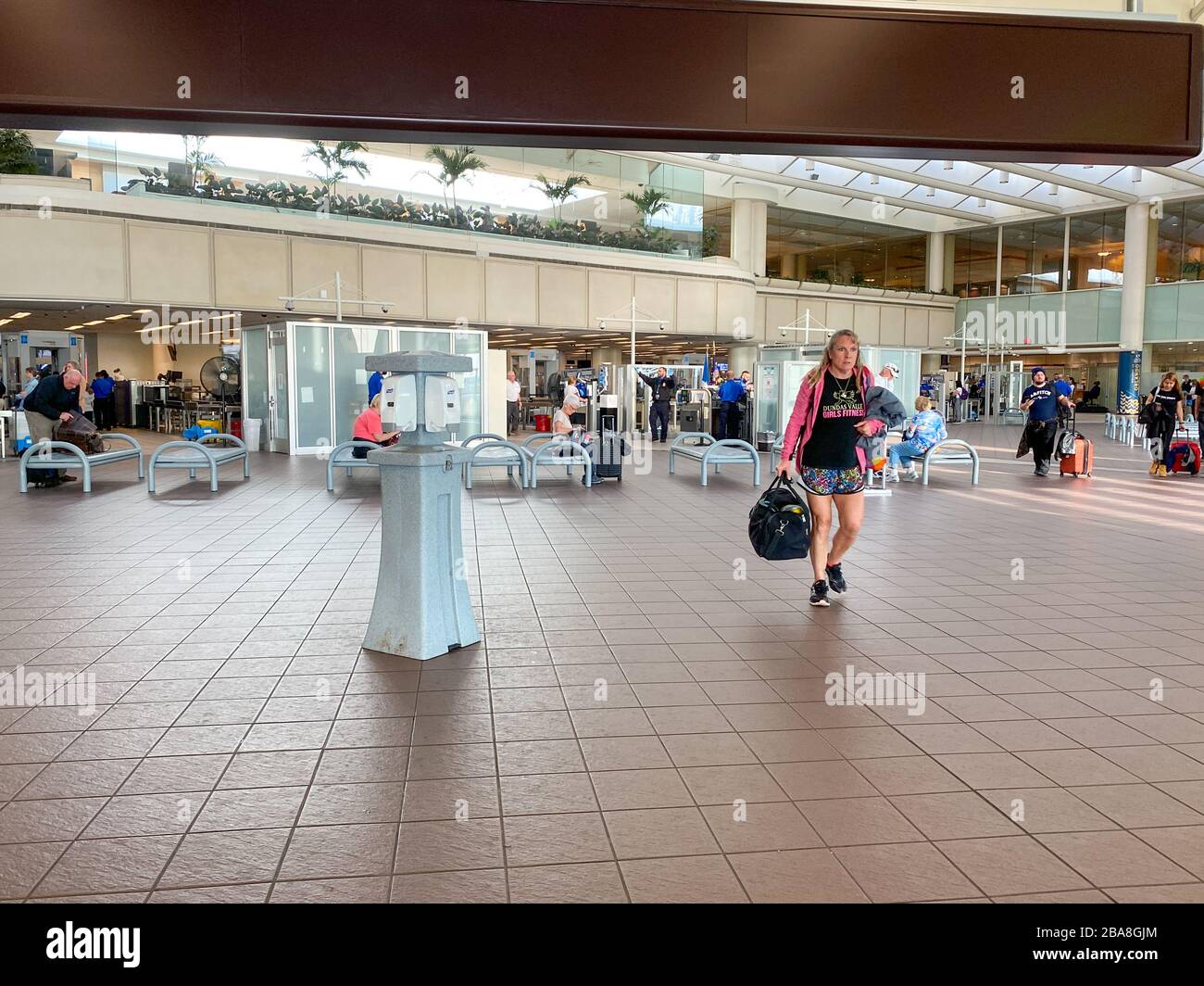 Orlando,FL/USA-3/21/20: People going through Orlando International ...
