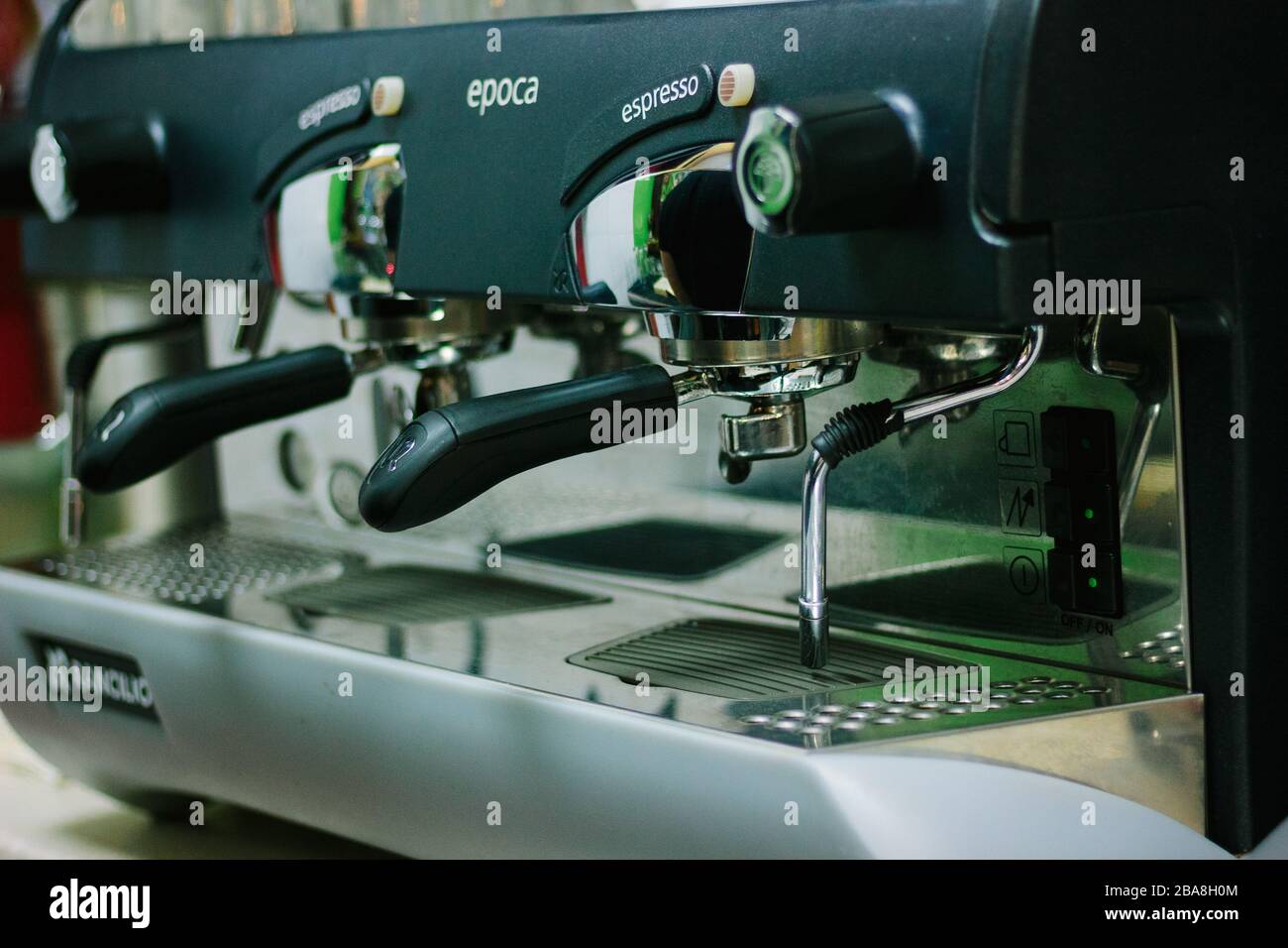 coffee machine in a restaurant, great image for your needs Stock Photo ...