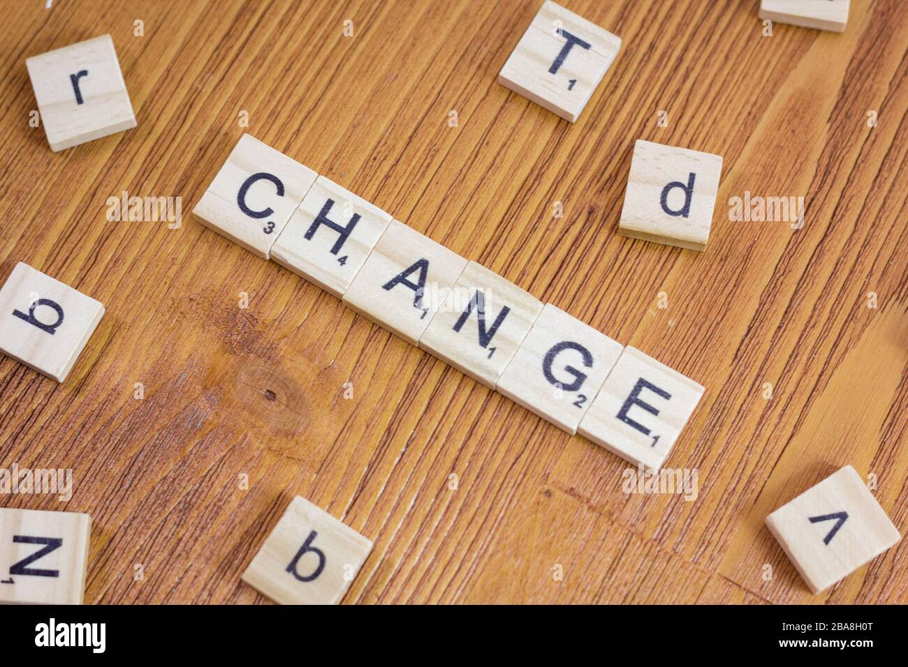 Word or phrase Change made with scrabble letters, great image for your ...
