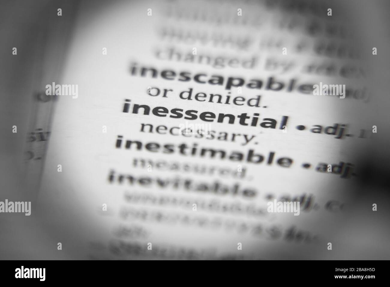 Word or phrase inessential in a dictionary. Great photo for your needs ...