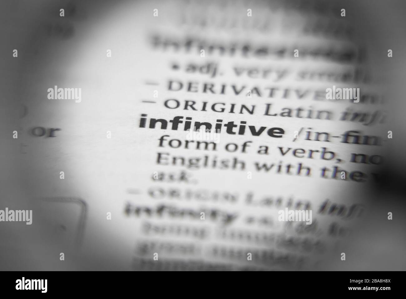 Word or phrase infinitive in a dictionary. Great photo for your needs ...