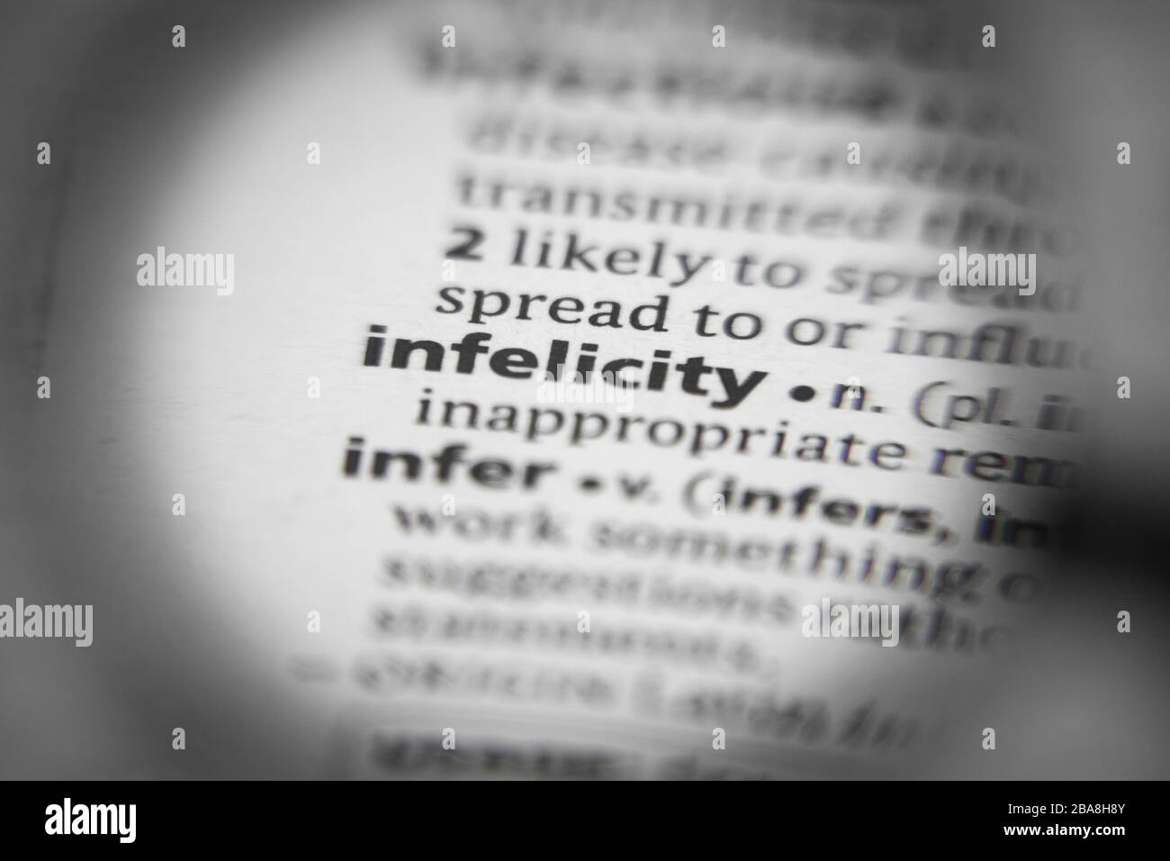 Word or phrase infelicity in a dictionary. Great photo for your needs ...