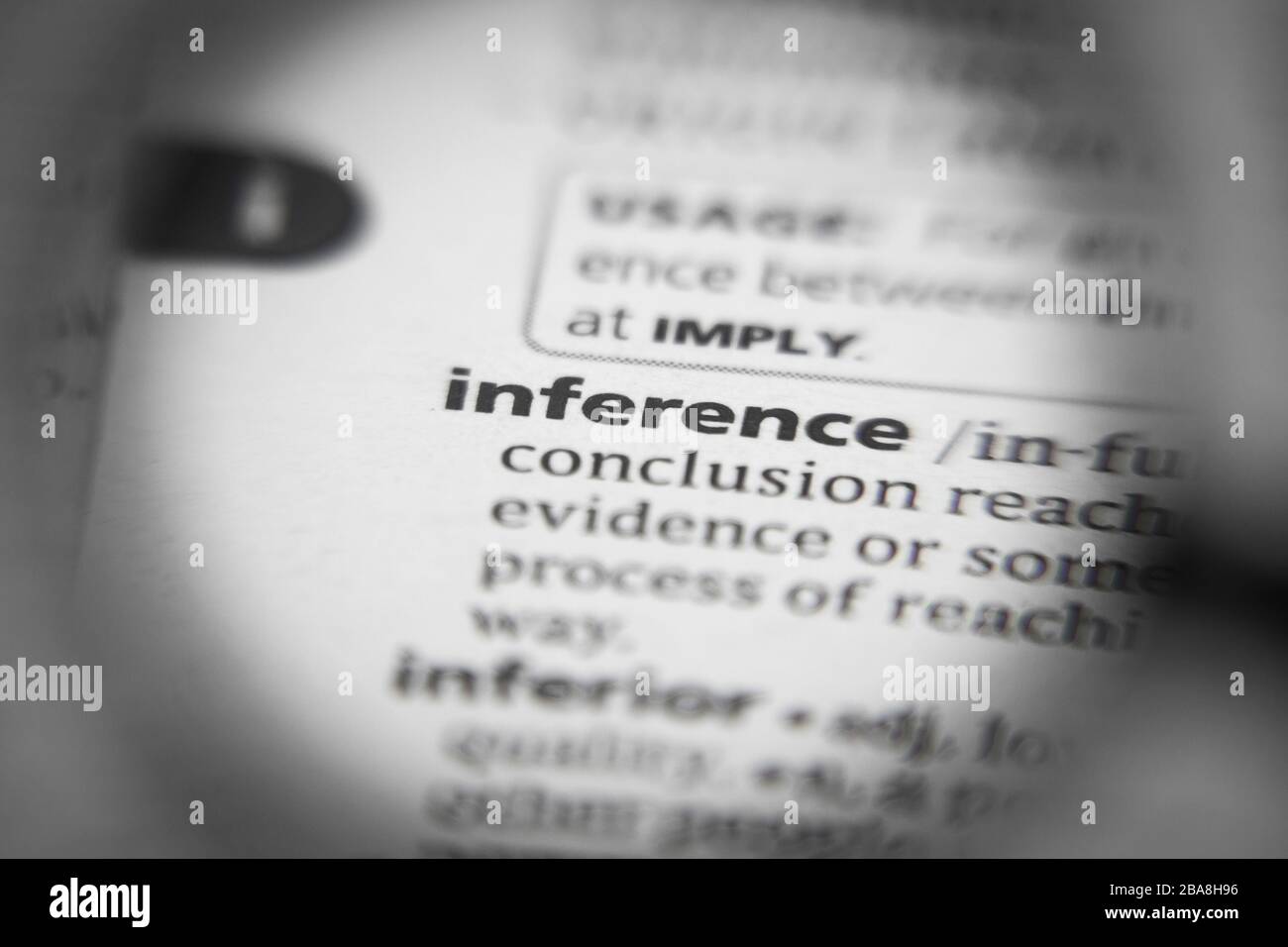 Word or phrase inference in a dictionary. Great photo for your needs ...