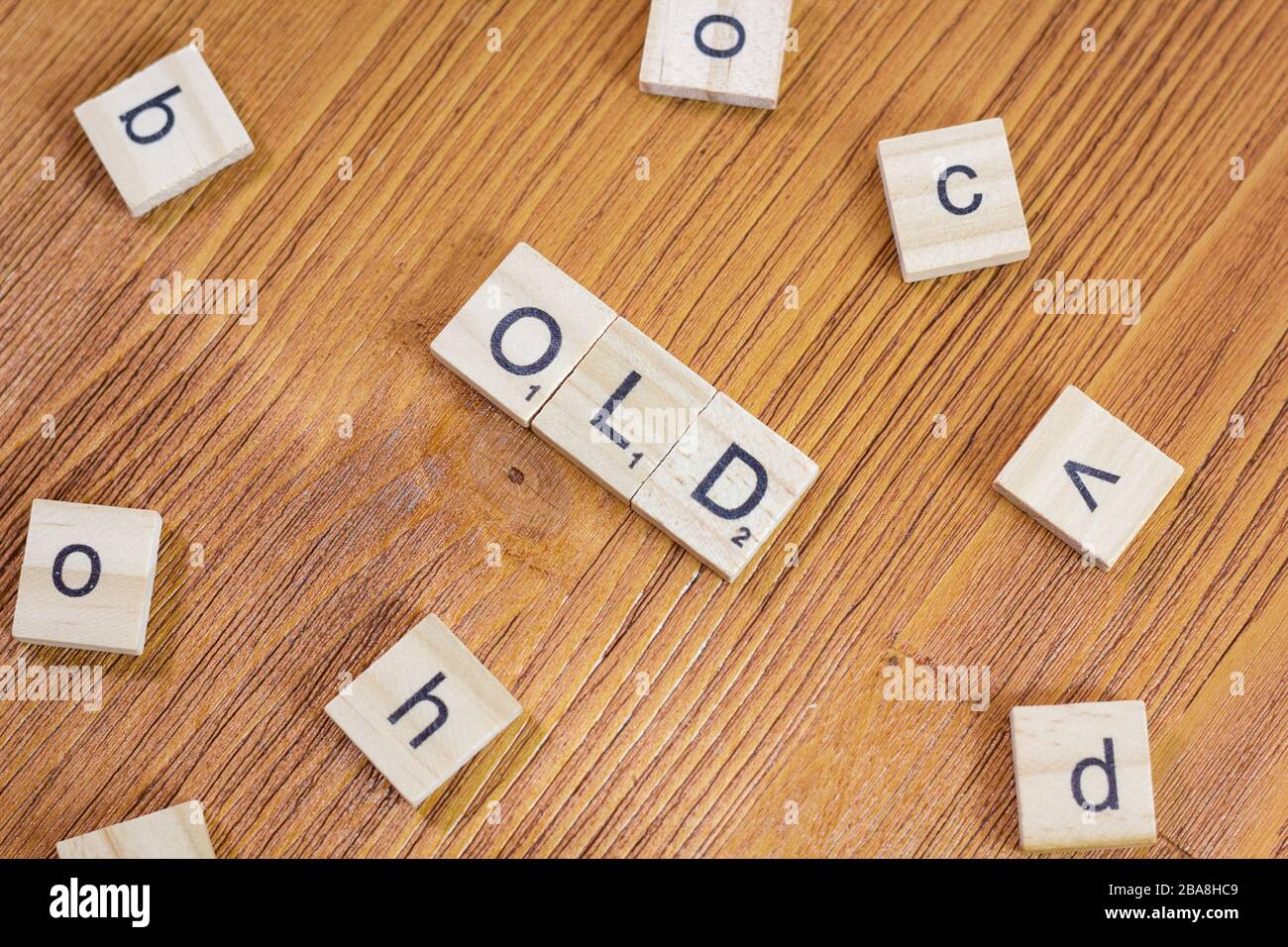 Word or phrase Old made with scrabble letters, great image for your ...