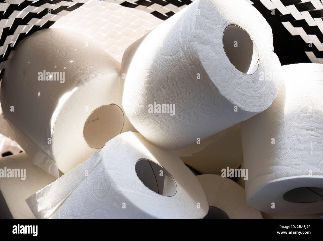 Toilet roll still life, minimal Stock Photo - Alamy