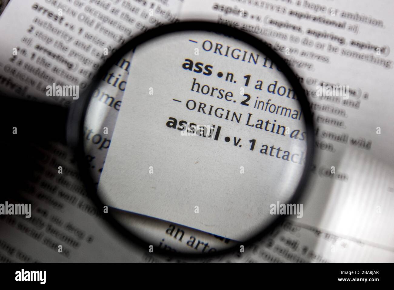 Assail word hi-res stock photography and images - Alamy