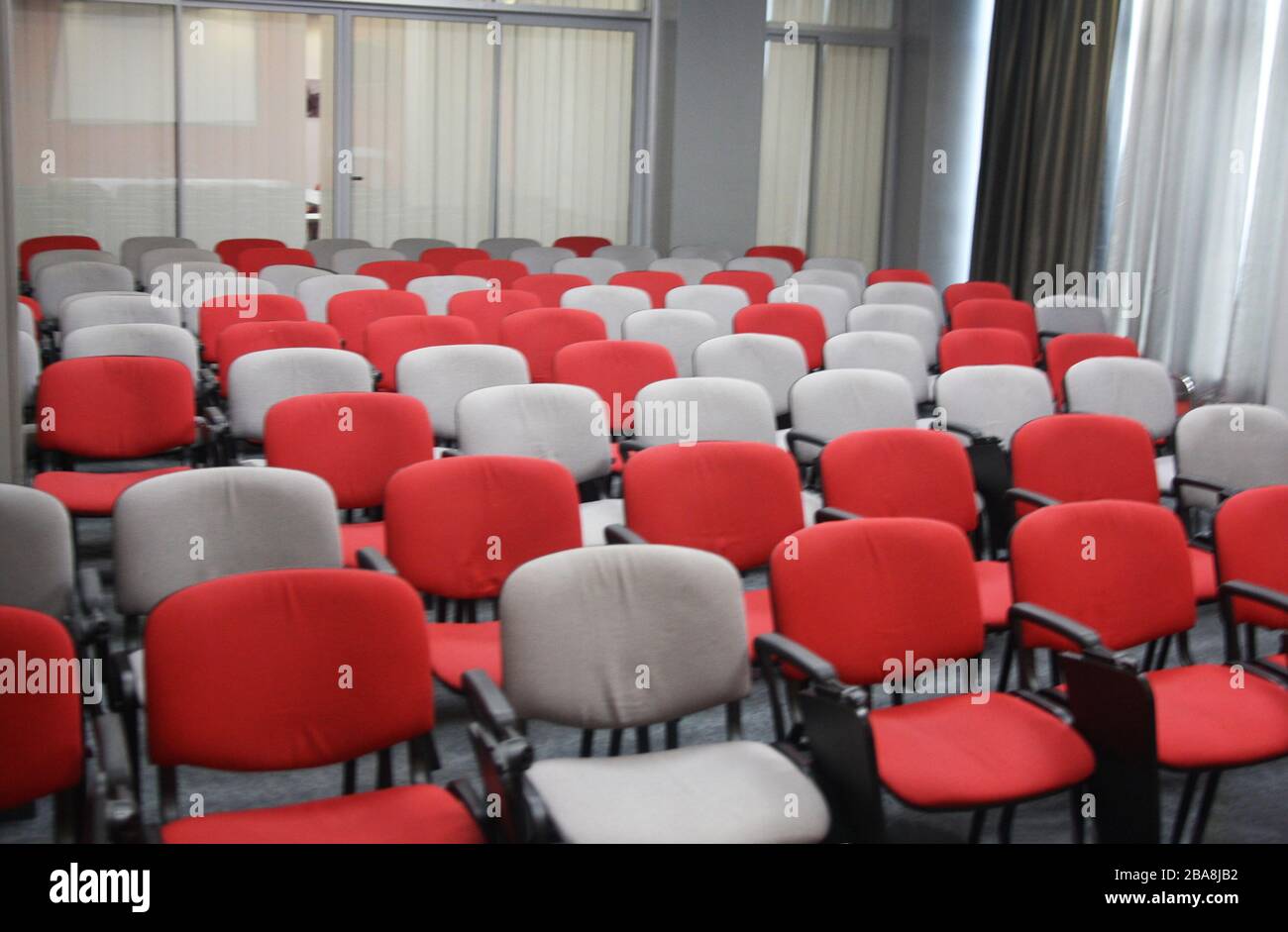 Empty conference room, office. Conference chairs in meeting room Stock ...