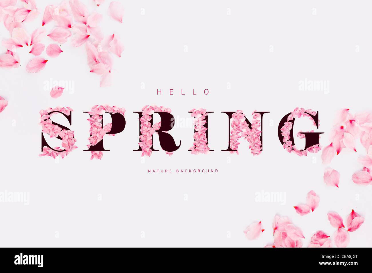 Spring title atmosphere background Stock Photo - Alamy