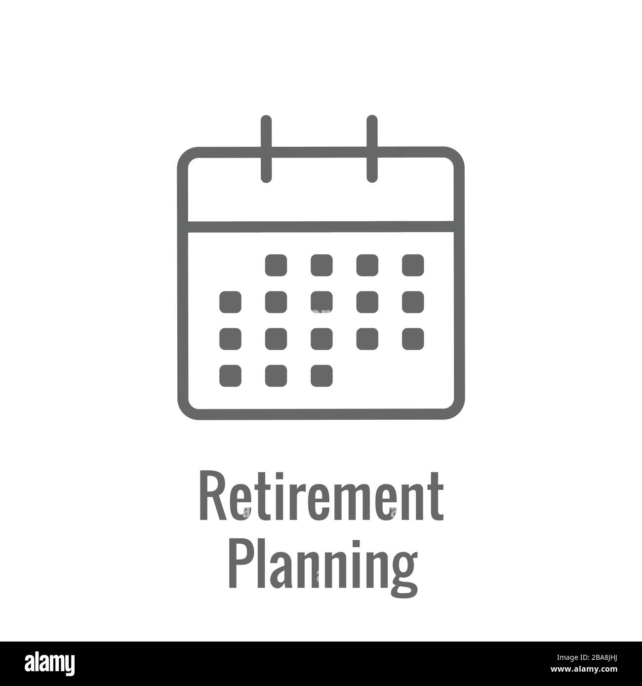 Generational - Retirement Icon set showing considerations for ...