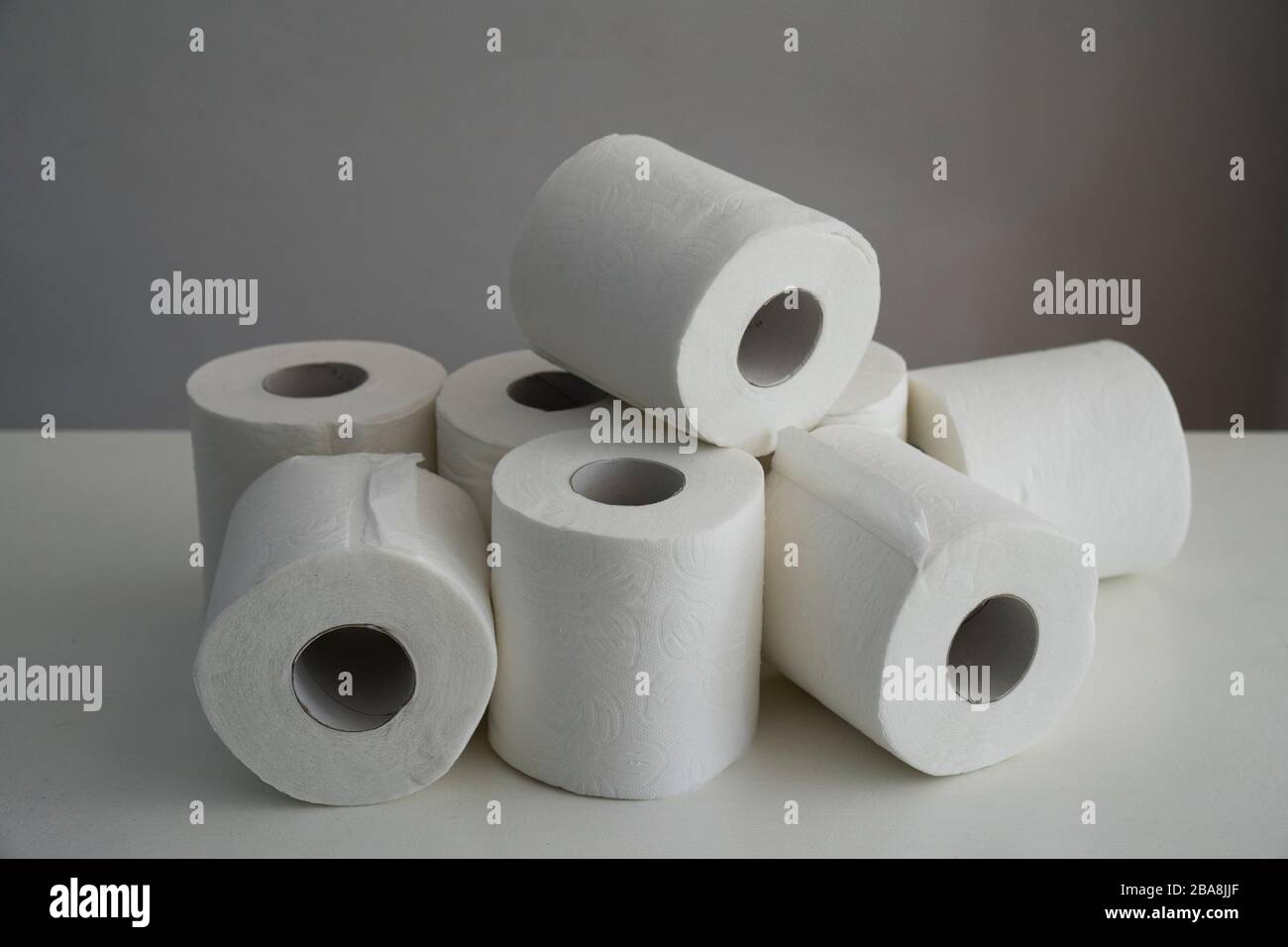 Toilet roll still life, minimal Stock Photo - Alamy
