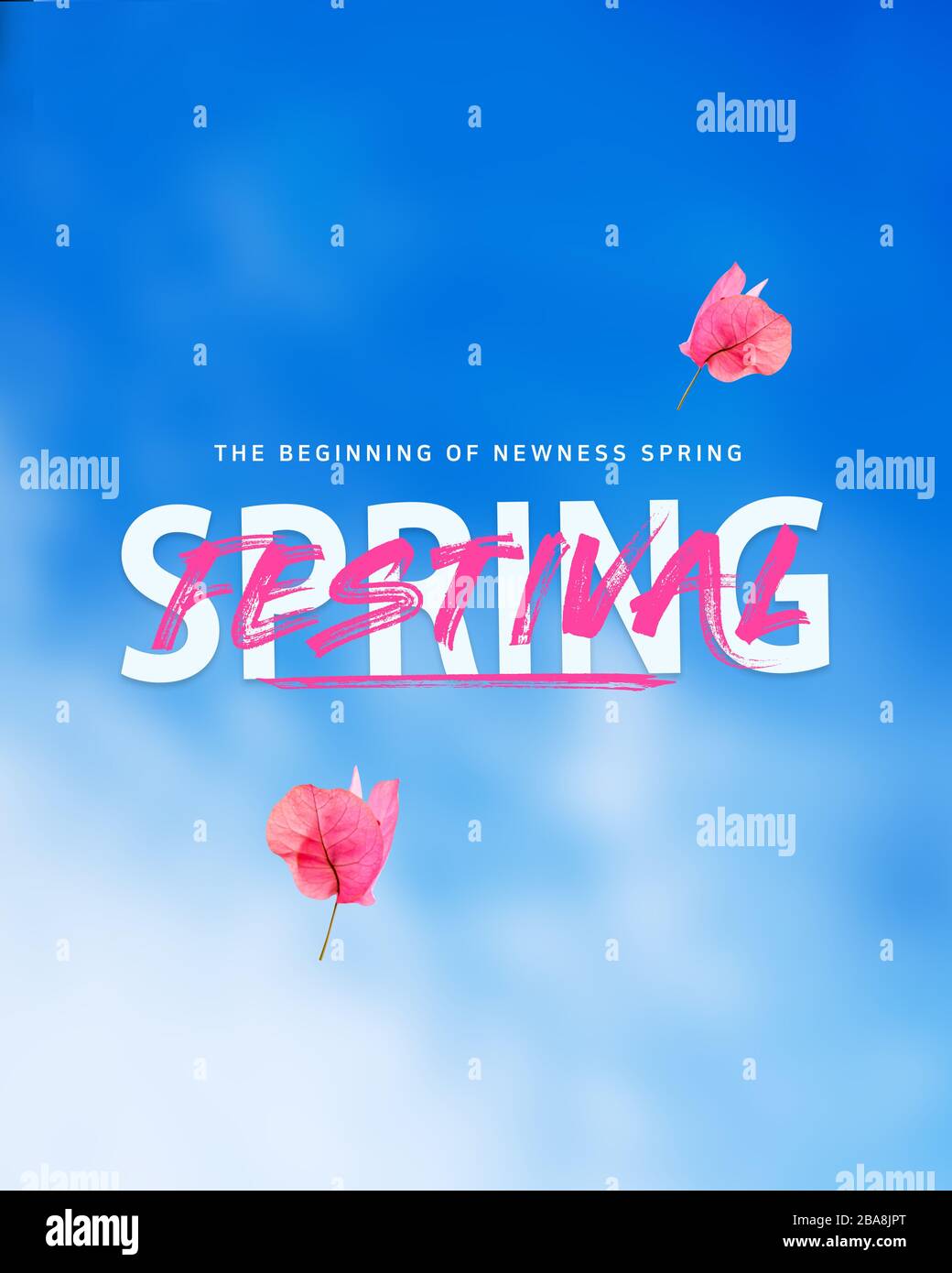 Spring title atmosphere background Stock Photo - Alamy