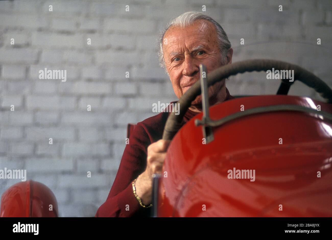 Count Giovanni (Johnny) Lurani photographed at his Villa in Calvenzano ...