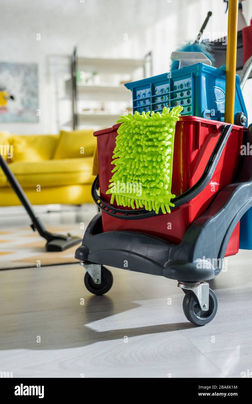 Cleaning trolley hi-res stock photography and images - Alamy