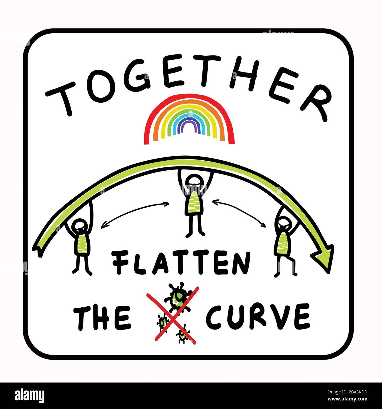 Corona virus stay at home banner poster. Advice to stay indoors to ...