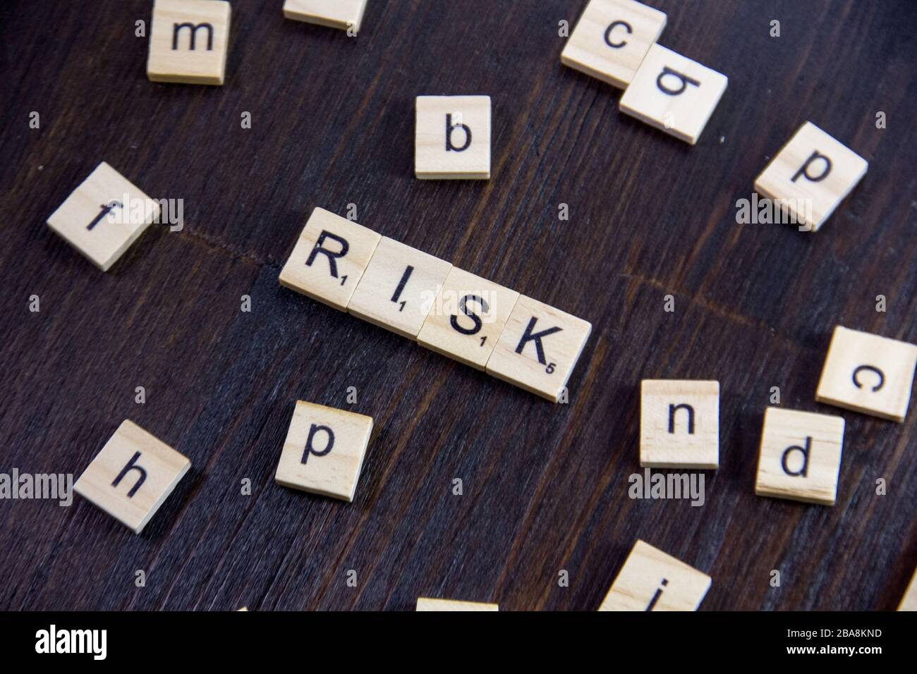 Word or phrase Risk made with scrabble letters. Great photo for your ...