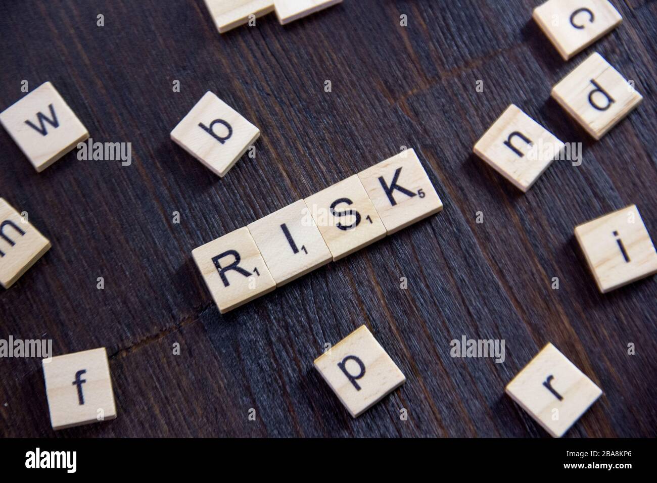 Word or phrase Risk made with scrabble letters. Great photo for your ...