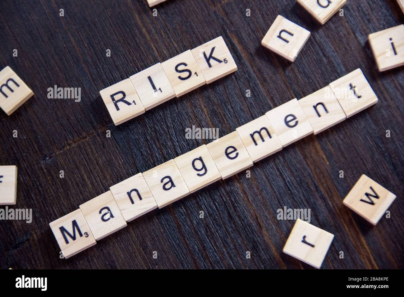 Word or phrase Risk Management made with scrabble letters. Great photo ...
