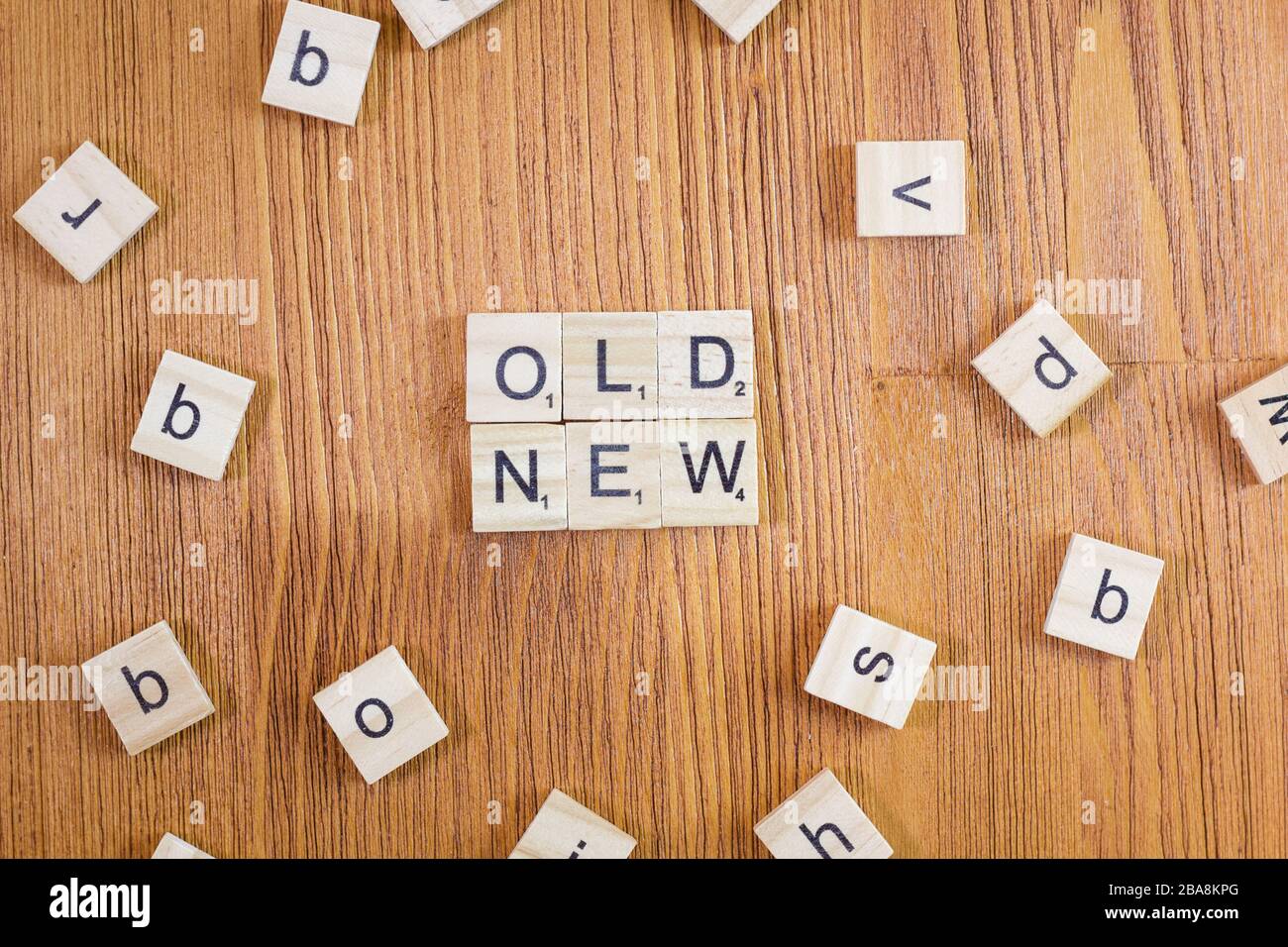Word or phrase Old vs New made with scrabble letters, great image for ...