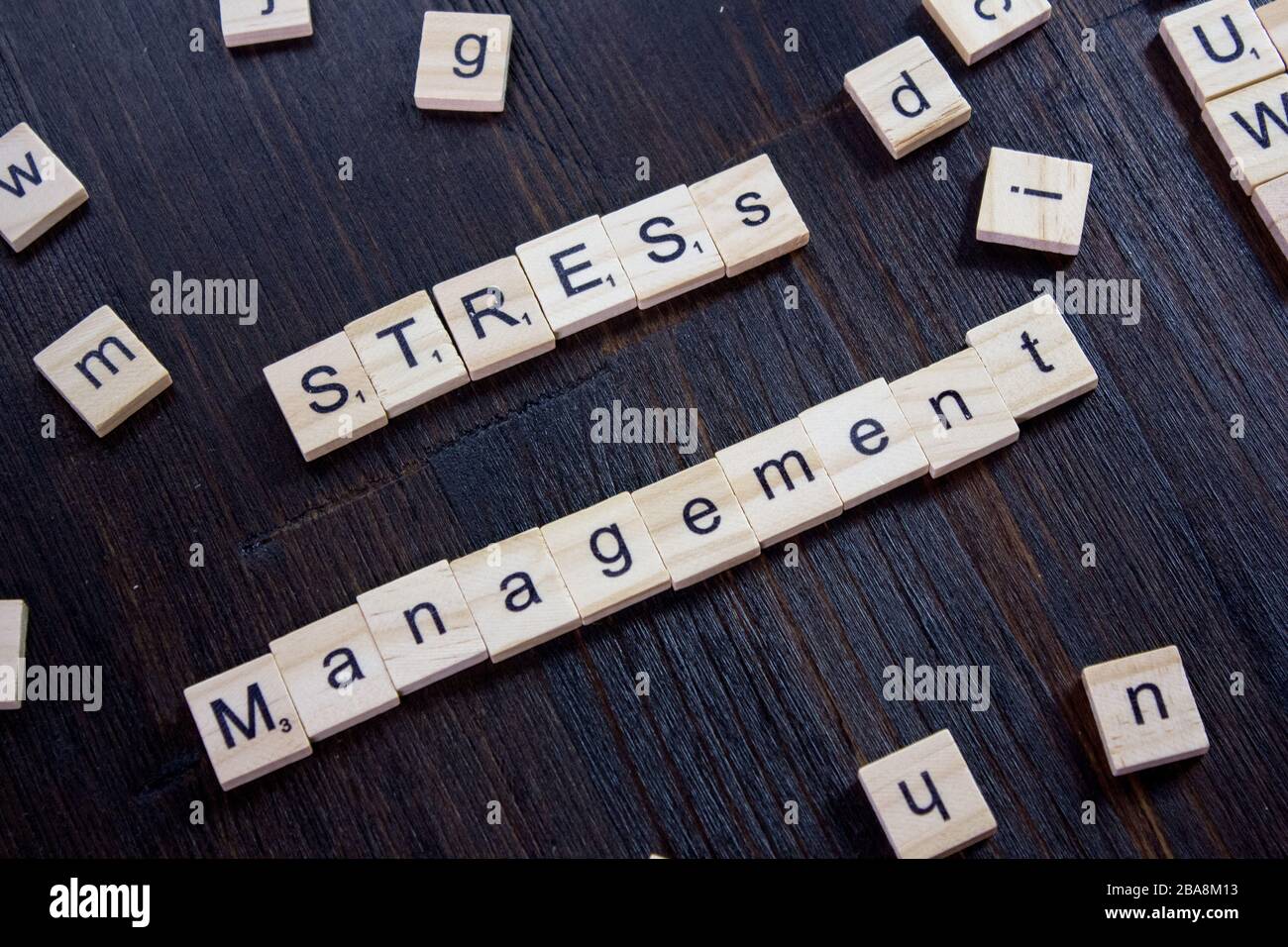 Word or phrase Stress Management made with scrabble letters. Great ...