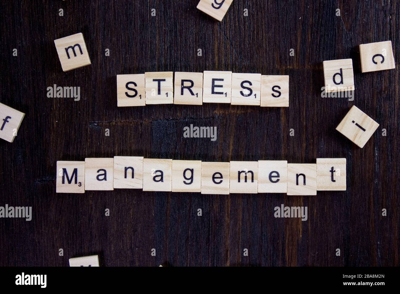 Word or phrase Stress Management made with scrabble letters. Great ...