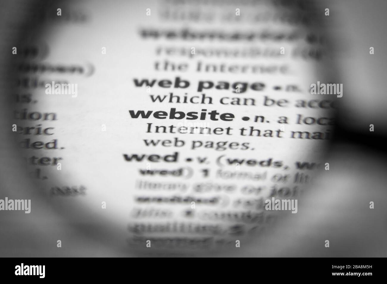 Word or phrase website in a dictionary. Great photo for your needs ...
