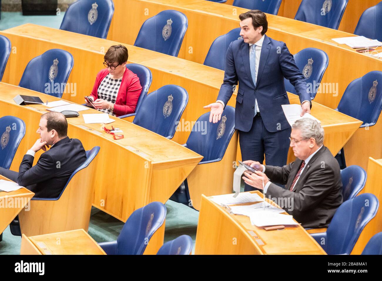 Den Haag, Netherlands. 26th Mar, 2020. DEN HAAG, 26-03-2020, Debate in ...