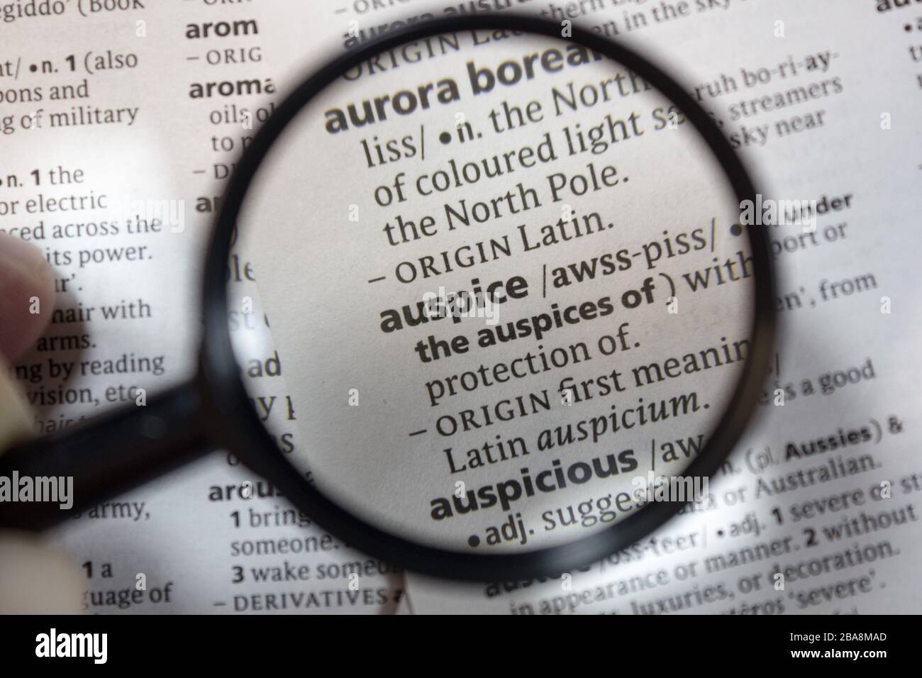 Auspice hi-res stock photography and images - Alamy