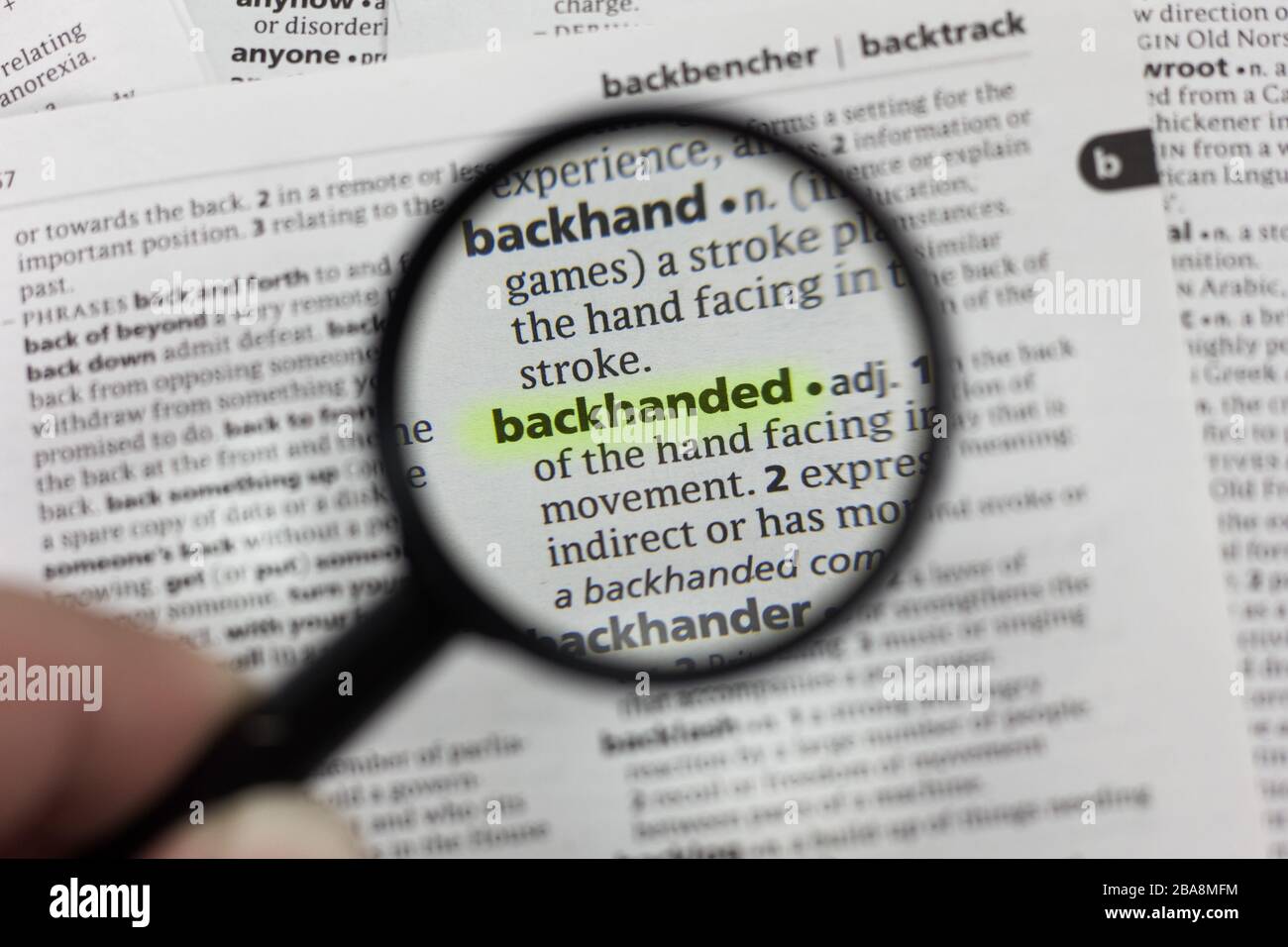 Backhanded hi-res stock photography and images - Alamy