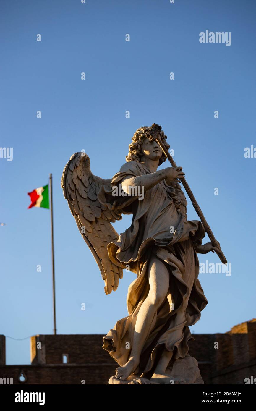 Statue of Angelo with the sponge Stock Photo - Alamy