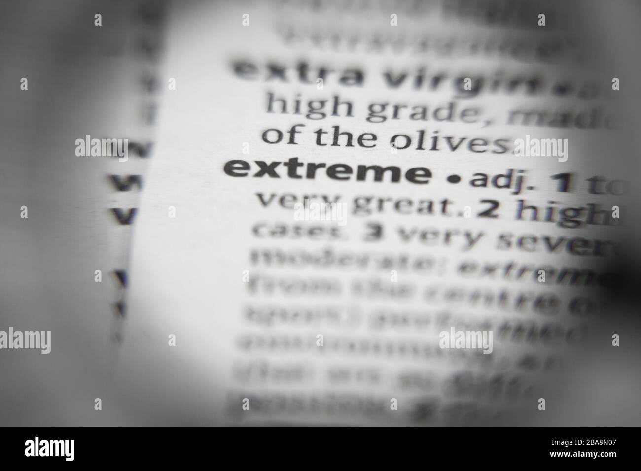 Word or phrase extreme in a dictionary. Great photo for your needs ...