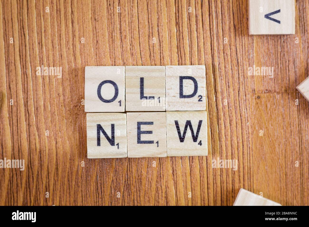 Word or phrase Old vs New made with scrabble letters, great image for ...