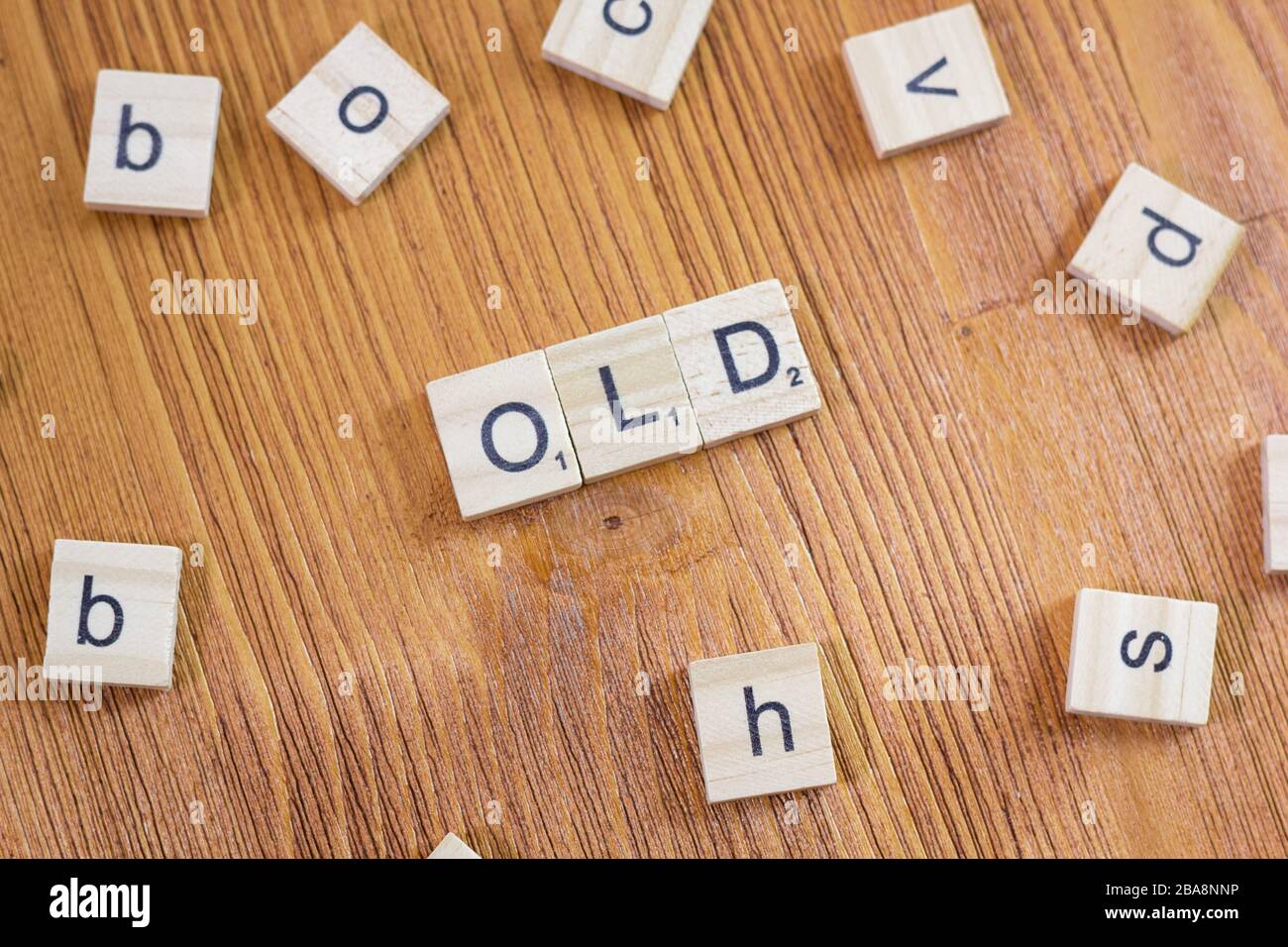 Word or phrase Old made with scrabble letters, great image for your ...