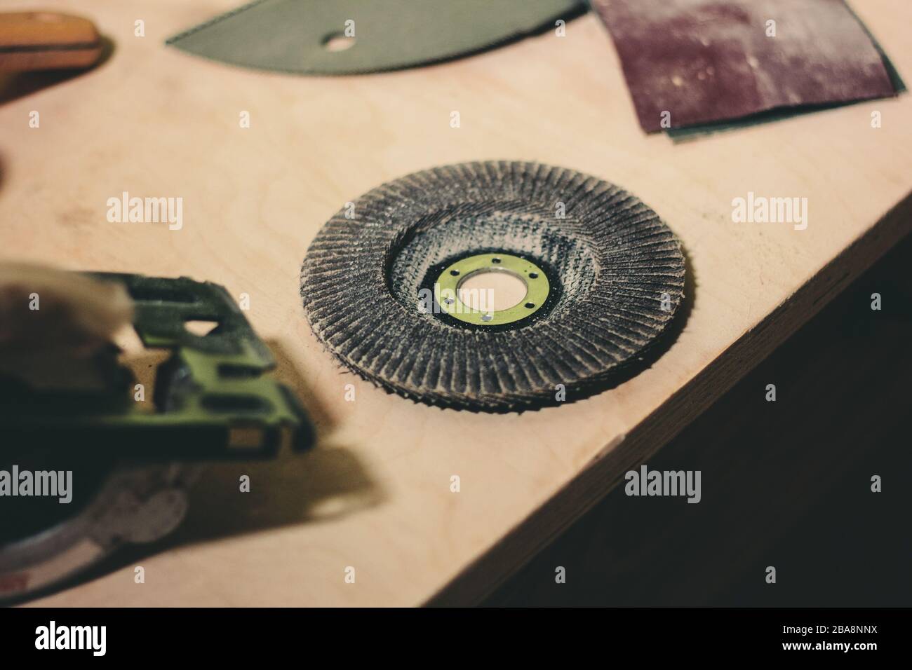 Round circular metal tool for carpenter work. Great photo for your ...