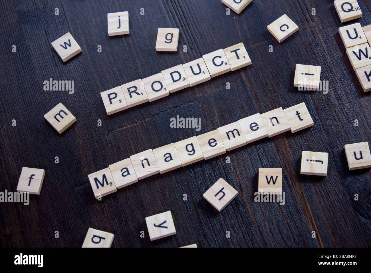 Word or phrase Product Management made with scrabble letters. Great ...