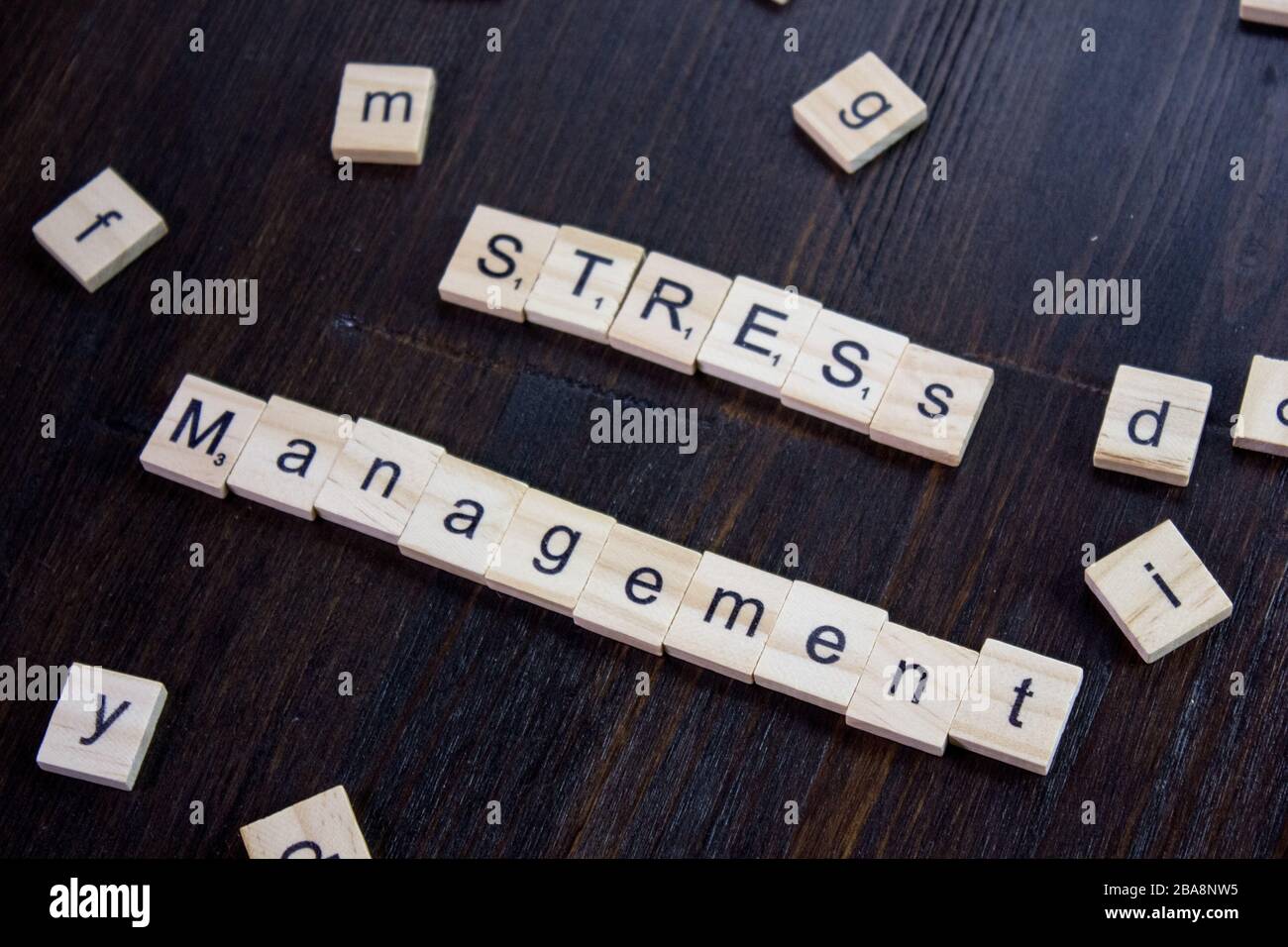 Word or phrase Stress Management made with scrabble letters. Great ...
